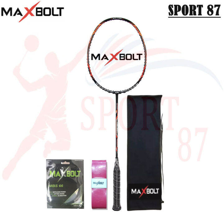 Raket Badminton Maxbolt Assassin Black Bonus Komplit Raket Maxbolt ...