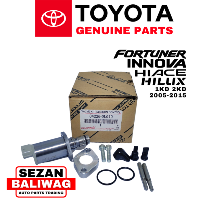 ORIGINAL TOYOTA SCV SUCTION CONTROL VALVE FORTUNER INNOVA HILUX HIACE 1KD 2KD 2005-2015 04226 ...