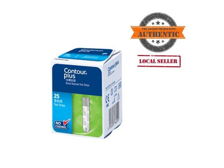 Contour Plus Test Strips 25 Strips | Lazada Singapore