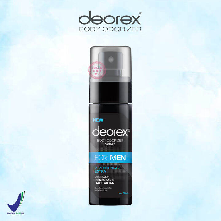 DEOREX Body Odorizer Spray For Men 60ml | Deodorant - Penghilang Bau ...
