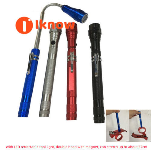 Two ends with magnetic retractable flashlight LED car inspection light ...
