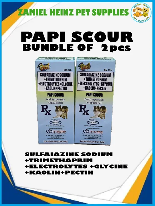 PAPI SCOUR 60mL(Oral Suspension Antibacterial) (bundle of 2pcs) | Lazada PH