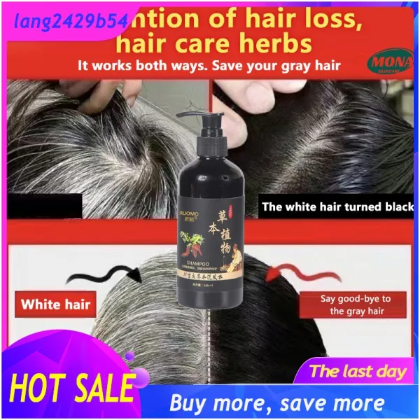 【Hot】Herbal Natural Polygonum Multiflorum Shampoo Effective White Hair Turns to Black Hair ...