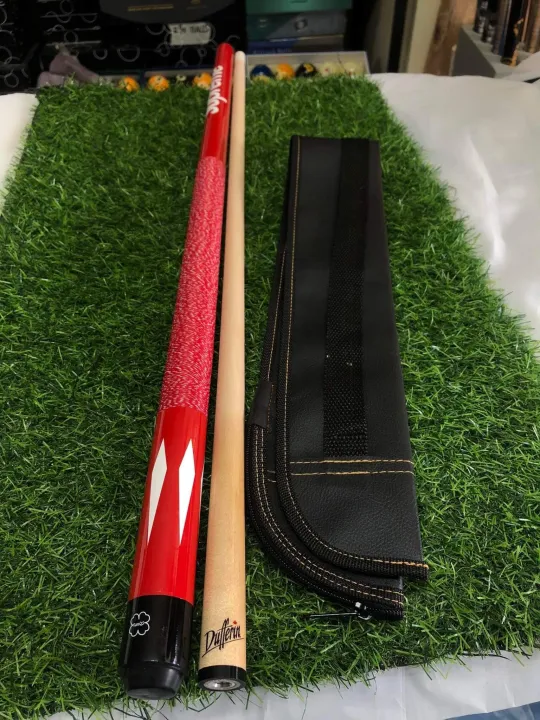 DUFFERIN SUPREME RED BILLIARD CUE STICK WT/ FREE SOFTCASE/ TAKO NG ...