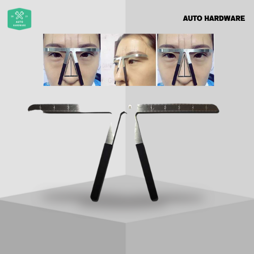 Penggaris Pengukur Alis Stainless Steel / Eyebrow Ruler Measure Shaping ...