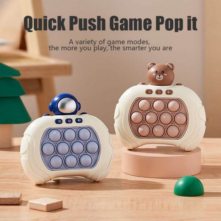Quick Push Game Console Pop It Game Machine Educational Toys Children's ...