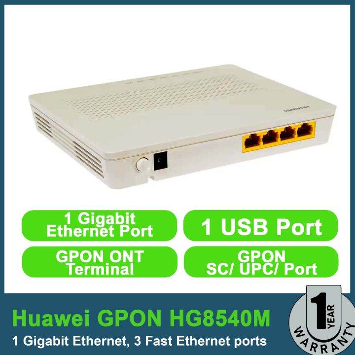 GPON Huawei HG8540M 1 Gigabit Ethernet, 3 Fast Ethernet ports│1x RJ45 ...