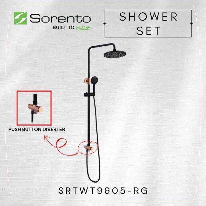 [SAKURA MARK] SORENTO Bathroom/2-Ways Exposed Shower Set c/w 5 ...
