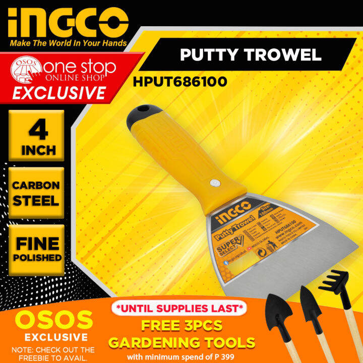 Original Brand of Ingco Putty Trowel 4" HPUT686100 •OSOS• | Lazada PH
