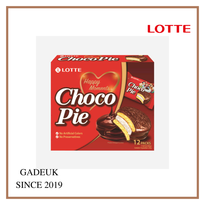 [LOTTE] CHOCO PIE BOX (28g x 12pcs) 336g | Lazada PH