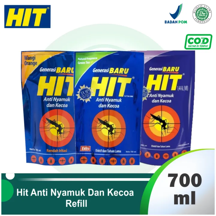 HIT Liquid Pouch Refil 700ml | Jual Isi ulang Obat nyamuk semprot ...