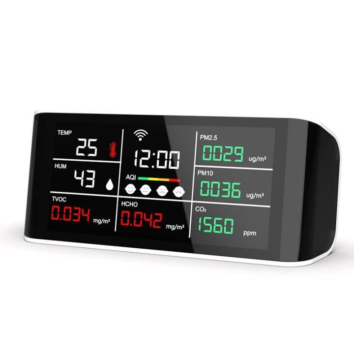 CO2 Analyzer PM2.5 HCHO TOVC WIFI Temperature Analyzer NDIR Detector ...