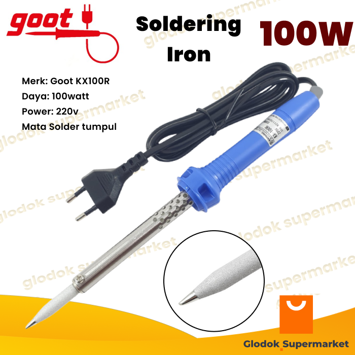 Solder Goot KX100R 100 Watt Mata Solder Tumpul KX-100R 100w Original ...