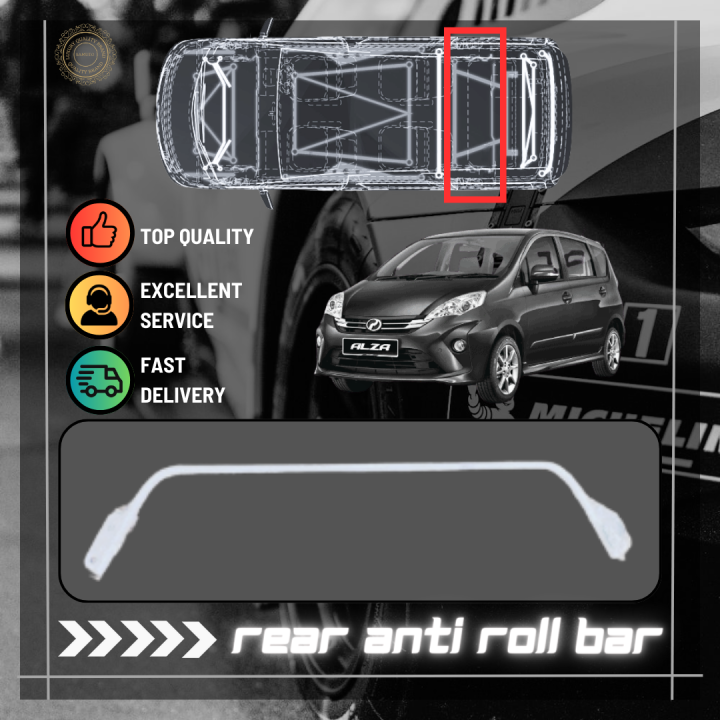 PERODUA ALZA 2015 - 2022 REAR ANTI ROLL BAR 16MM & 19MM | Lazada