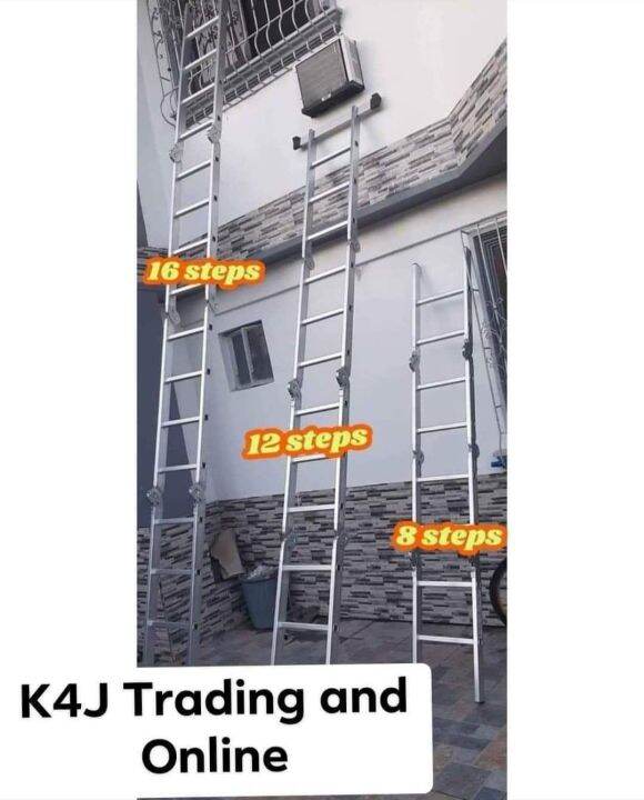 Ladders 12ft aluminum foldable heavy duty | Lazada PH