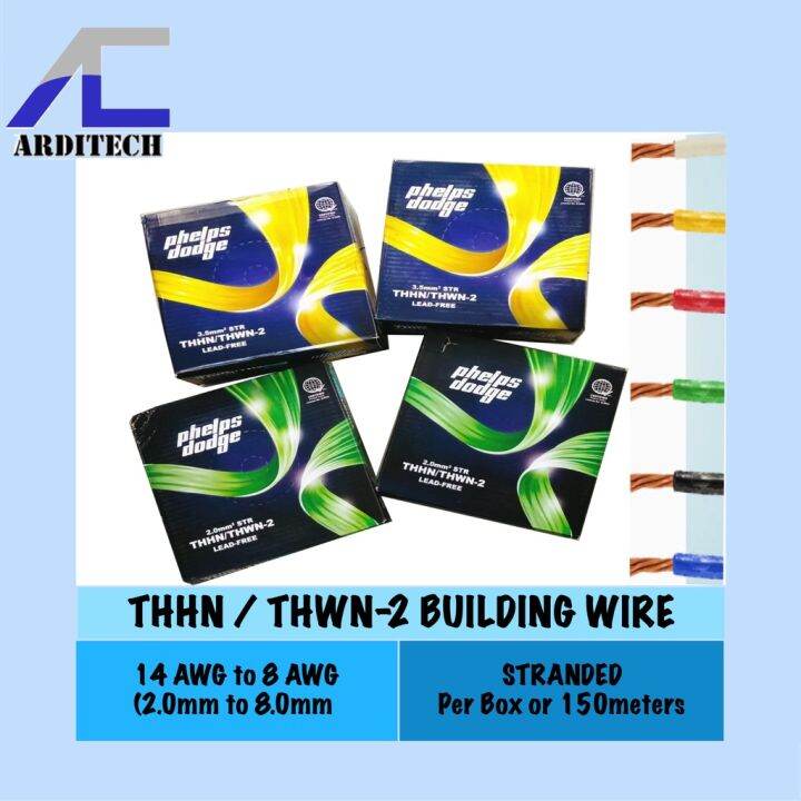 Phelps Dodge THHN/THWN-2 Building Electrical Wire | Stranded | 14AWG to ...