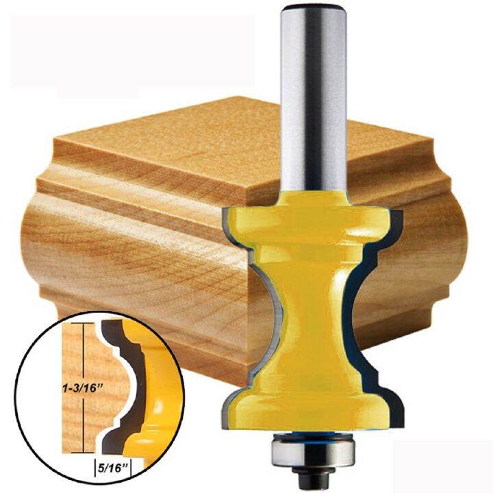 1/2'' 1/4'' Shank Bullnose Router Bit Bead Column Face Molding（6.35mm ...