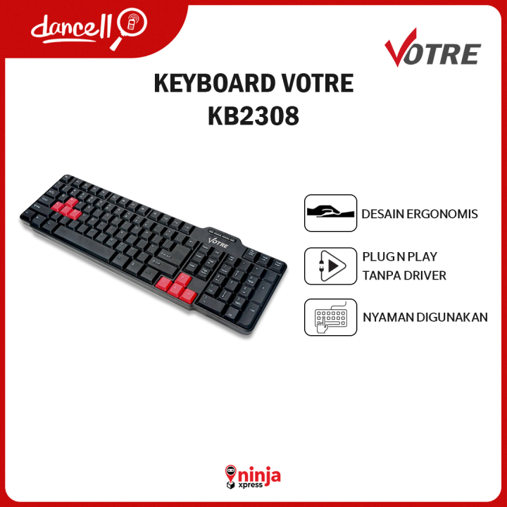 KEYBOARD LAPTOP VOTRE KB2308 KEYBOARD EKSTERNAL USB 2.0 KEYBOARD ...