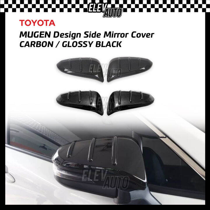 Toyota Series MUGEN Carbon Side Mirror Cover Corolla Cross Hilux Revo ...
