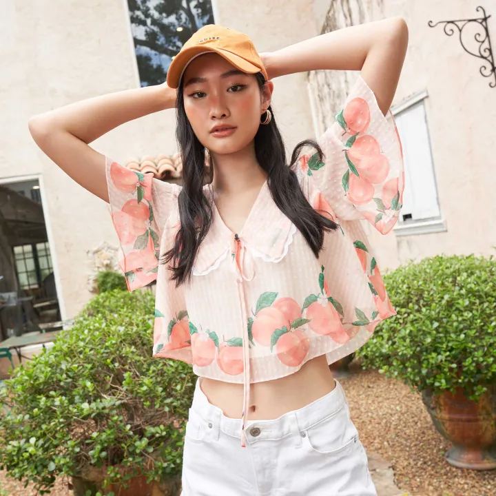 VANNSTOFF Trixie Blouse เสื้อลายผ้า original จาก Vannstoff | Lazada.co.th