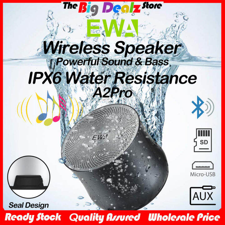 Mini Wireless Speaker EWA A2Pro Metal Rechargeable Waterproof Bluetooth Loud HD Sound Speaker ...