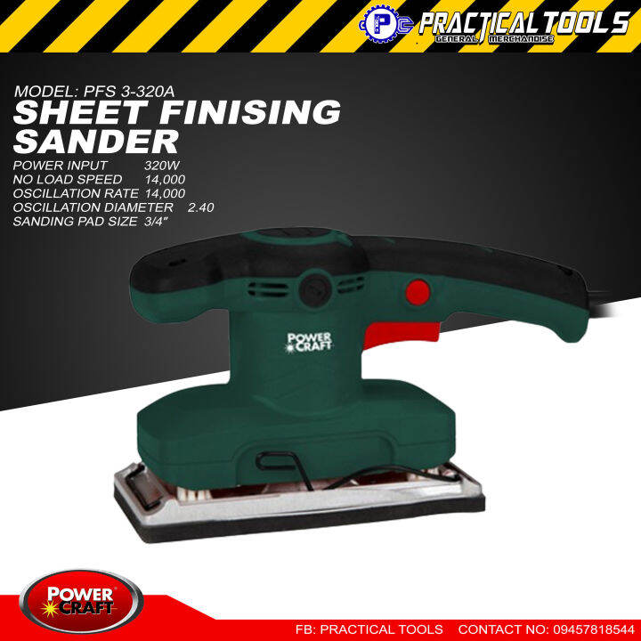 Powercraft Finishing Sander PFS 3-320A | Lazada PH