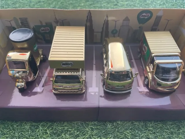 Nestle Milo Series Gold Color Lorry Car Limited Collection 1 Set 4 | Lazada