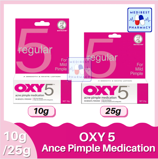 Oxy 5 Acne Pimple Medication with 5% Benzoyl Peroxide 10G/25G | Lazada