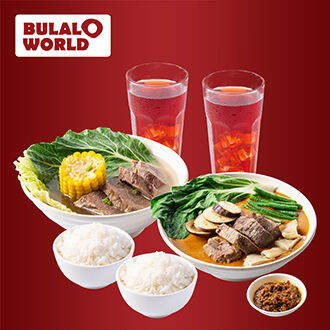 Original Bulalo Solo Plain, Beef Kare-Kare, and 2 Iced Tea Bundle for 2 ...