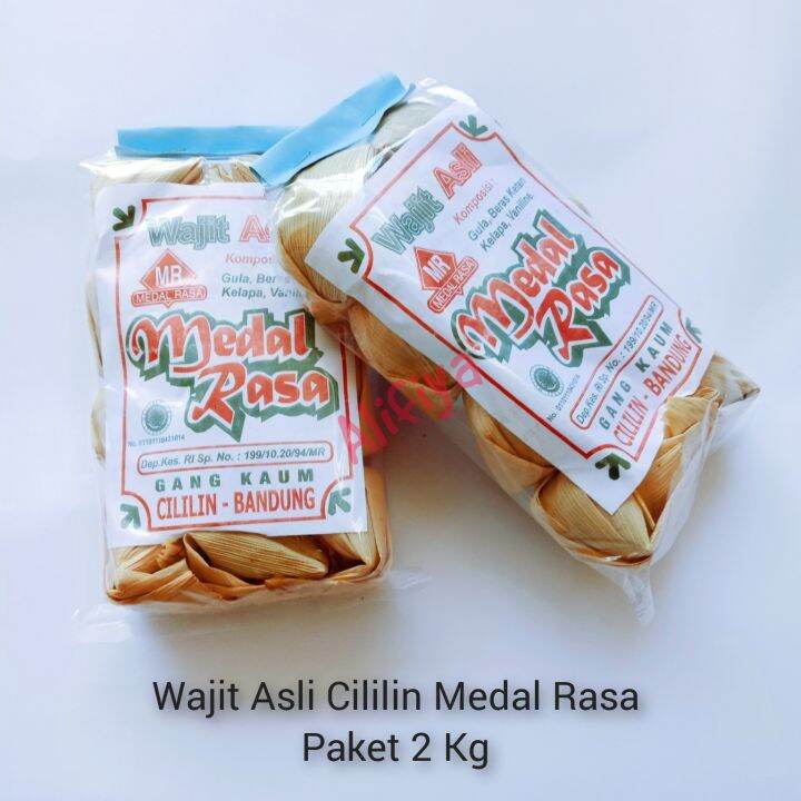 WAJIT ASLI CILILIN BANDUNG PAKET 2 KG MERK MEDAL RASA/WAJIK KETAN PUTIH ...