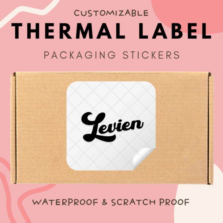 𝟏𝟎𝟎 𝐩𝐢𝐞𝐜𝐞𝐬 Customizable Thermal Label, Packaging Sticker | Lazada PH