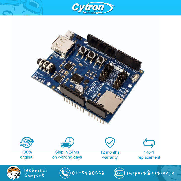 Cytron Easy MP3 Shield For Arduino Shield-EZMP3 | Lazada