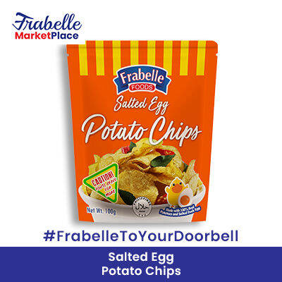 Frabelle Foods Salted Egg Potato Chips 100g | Lazada PH