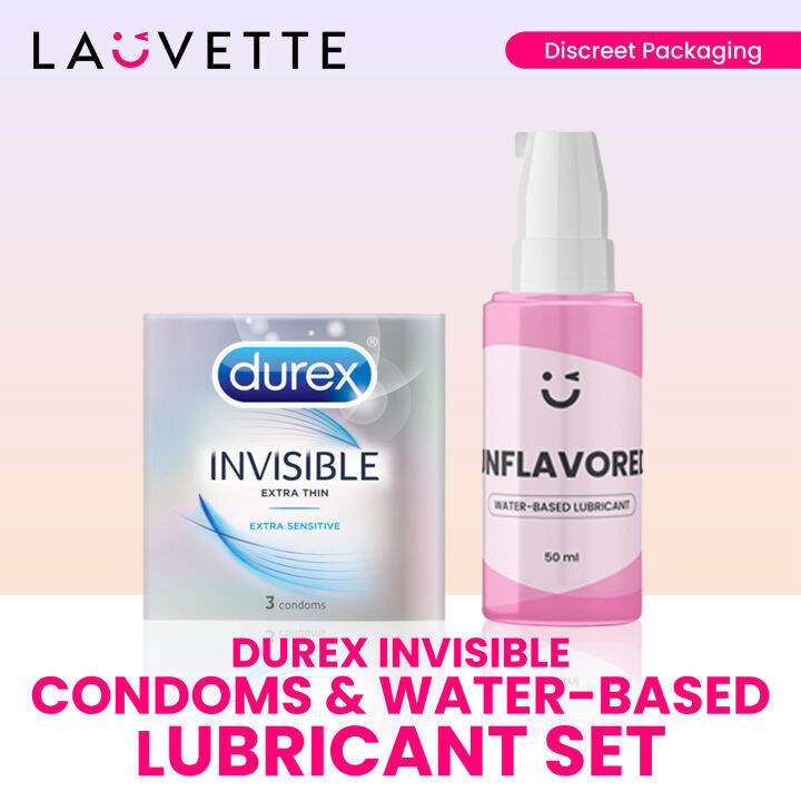 Durex Invisible Condoms & Water-Based Lubricant Set | Lazada PH