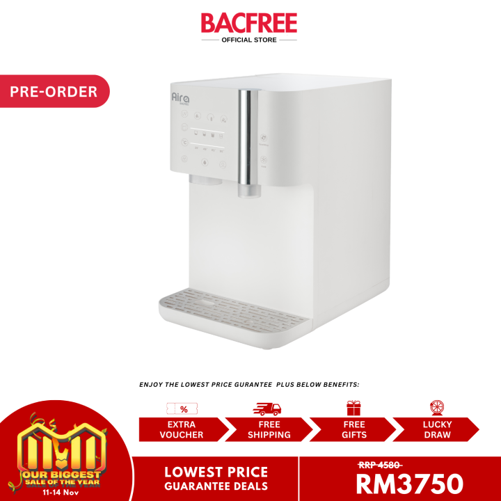 BACFREE Aira Sparkling Water Dispenser With UltraFiltration System | Lazada