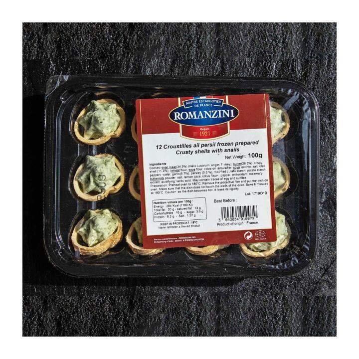 Romanzini Escargot with Garlic Butter In Crusty Shell 12'S 100G ...