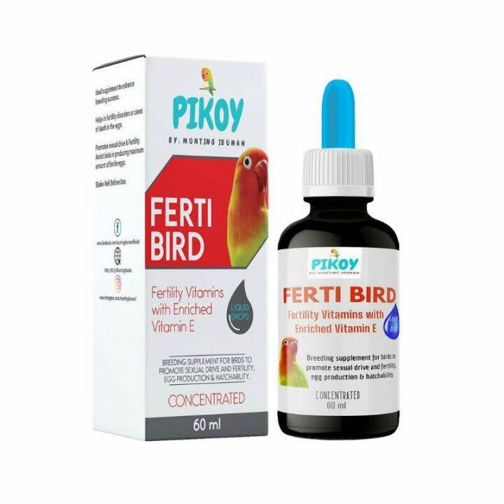 Pikoy FERTI BIRD Liquid Fertility drops for bird | Lazada PH