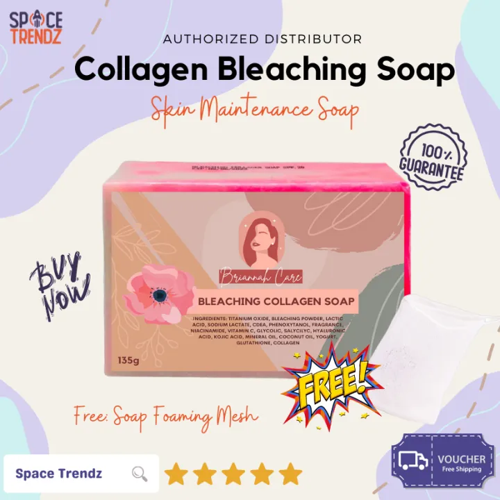 All Natural 100% Briannah Care Collagen Soap 10X Whitening Effect with ...