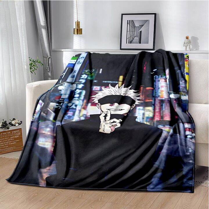 Super soft blanket with anime jujutsu Kaisen pattern. Super soft ...
