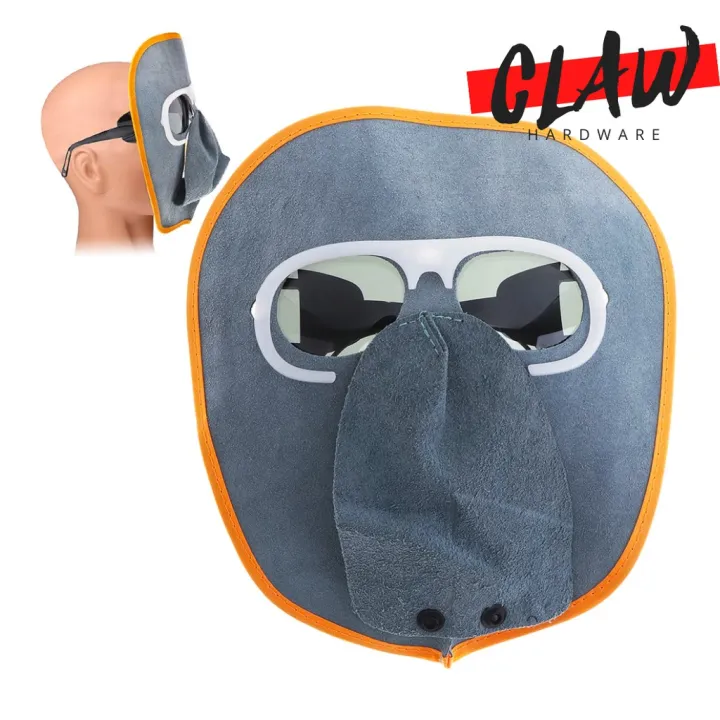 CLAW Leather Welding Mask dark glass welding mask | Lazada PH