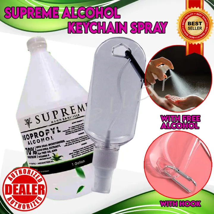 Supreme Isopropyl Alcohol Keychain Spray Bottle 60ml Floral Scent ...