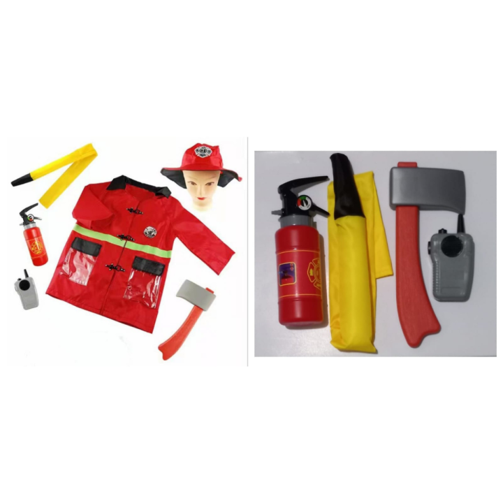 Kostum Profesi Pemadam Kebakaran Anak Aksesoris Cosplay Fire Fighter ...