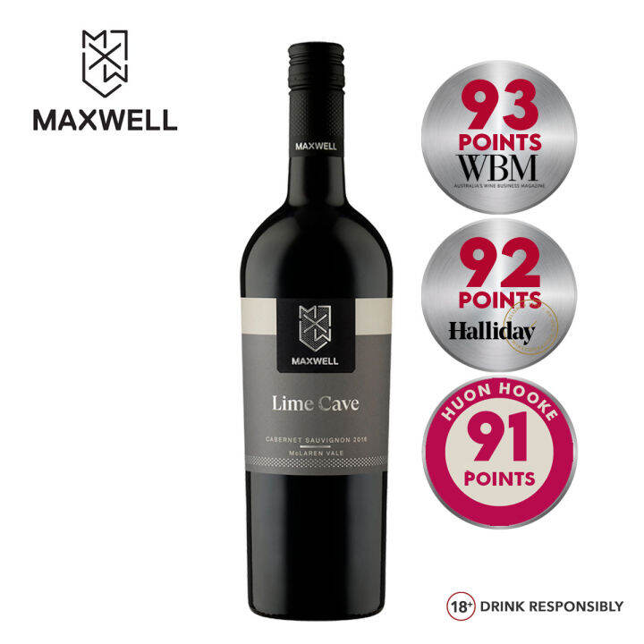 Maxwell Lime Cave Cabernet Sauvignon - Red Wine, McLaren Vale ...