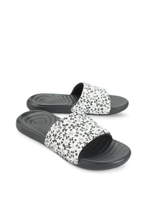 Under Armour Men's Ansa Graphic Slide Sandals for Men - White/Black ...