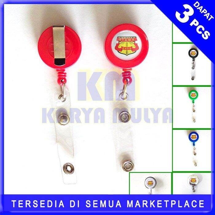 ID Card Yoyo Gada Utama Gantungan ID Card Holder Logo Satpam Gada Utama ...