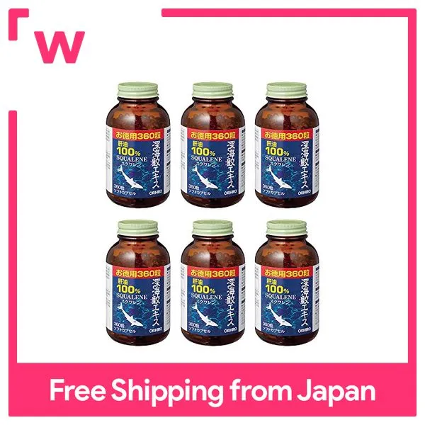 [6-piece set] ORIHIRO deep-sea shark extract capsule value pack 360 ...