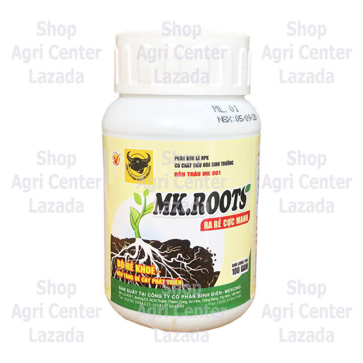 Phân Bón Lá Đầu Trâu NPK MK.ROOTS (100g) - Có Chất Điều Hòa Sinh Trưởng Giúp Ra Rễ Cực Mạnh ...