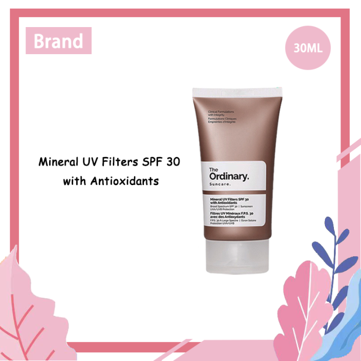 The Ordinary Mineral UV Filters SPF 30 with Antioxidants， sunscreen ...