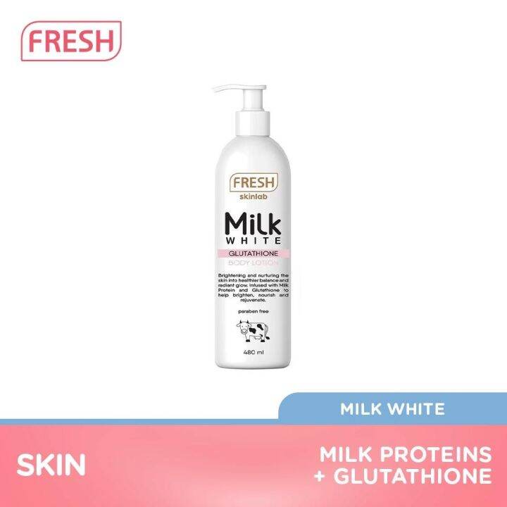 Fresh Skinlab Milk White - Whitening - Glutathione Body Lotion (480ml ...