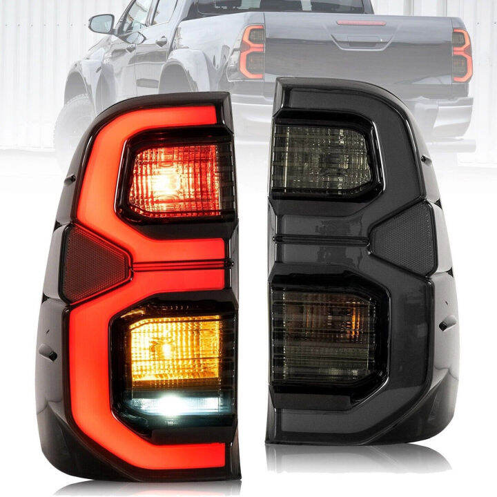 Revoไฟท้าย Revo Taillight สีดำ ไฟท้ายคู่ LEDไฟท้ายแต่ง ไฟท้ายคู่ ซ้าย ...